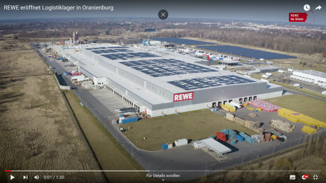 REWE Logistiklager in Oranienburg erweitert | REWE Presse